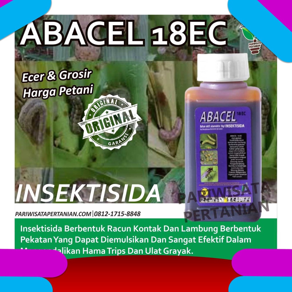 Jual Abacel 18 EC 100ML Insektisida Kontak Obat Pestisida Abamektin ...