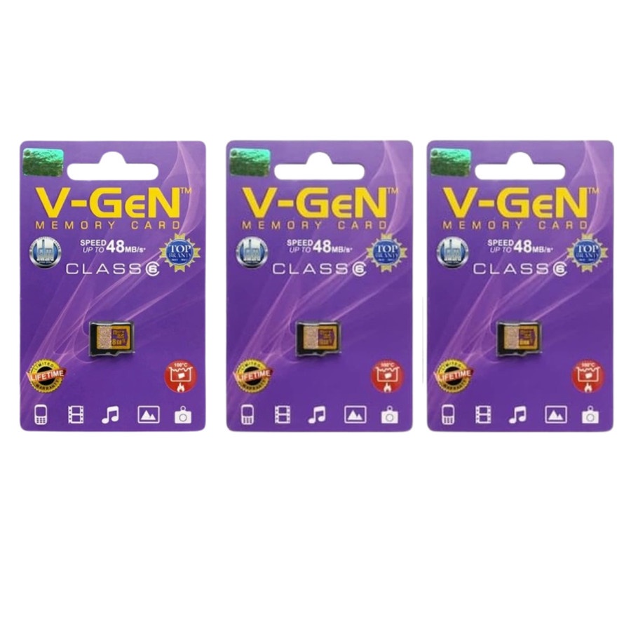 Jual ( E JV ) Memory Card V-GEN 8GB 16GB 32GB Class 6 Class 10 Turbo ...