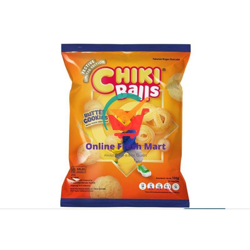 Jual limited edition Chiki balls snack rasa butter cookies 100g edisi ...