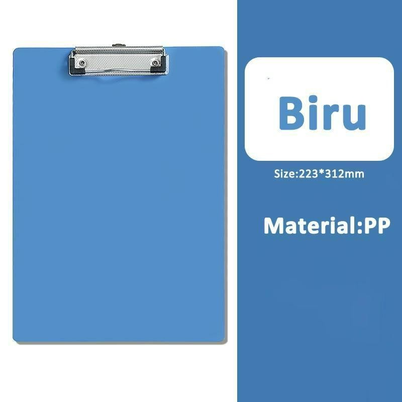 Jual A4-Test board / Clipboard Uk./papan kalsiboard/Bahan PP menebal ...