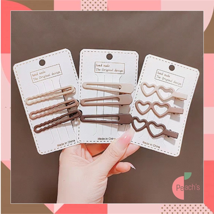 Jual PEACHs - F5802 Set Jepit Rambut Korea Lucu / Jepit Rambut Wanita ...