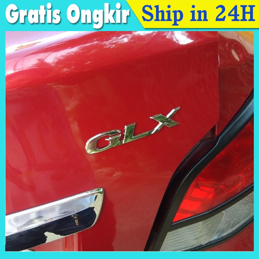 Jual 3d Emblem Metal ABS Chrome GLX Logo Auto Car Side Fender Rear ...