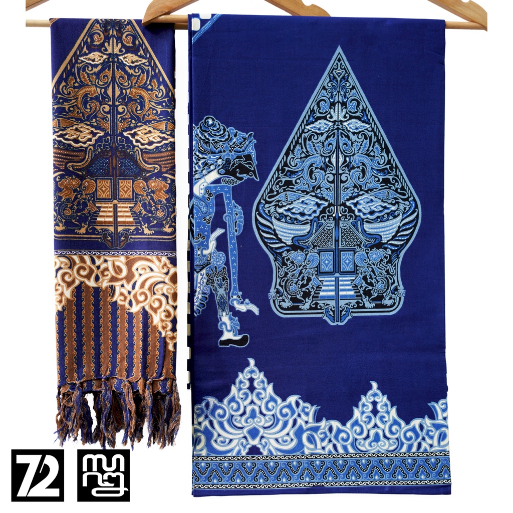 Jual Kain Dan Selendang Premium Motif Wayang Warna Biru 723887 Cap 72 ...