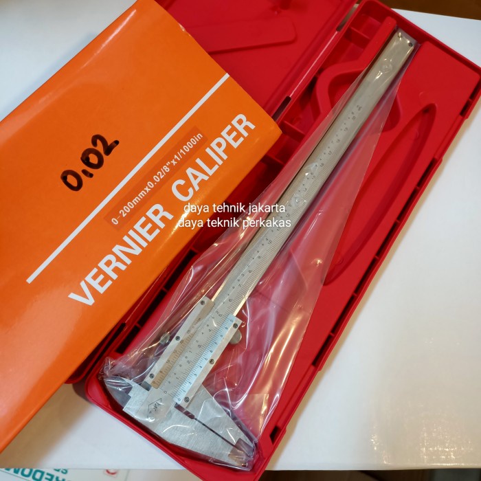 Jual sigmat toki 8" 0.02 / vernier caliper 200mm 0.02 toki Japan alat ...