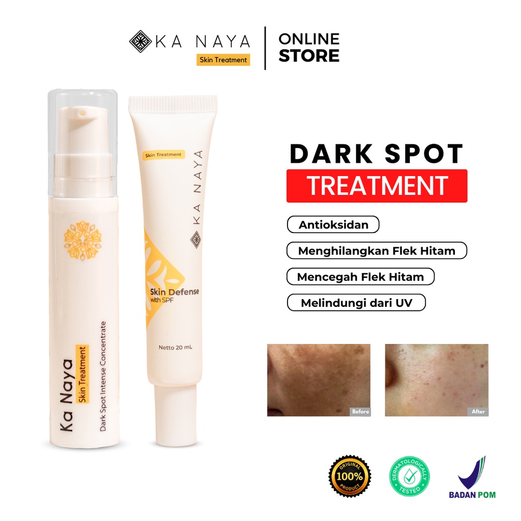Jual Ka Naya Paket Dark Spot Salep flek hitam membandel dan bekas jerawat - penghilang flek ...