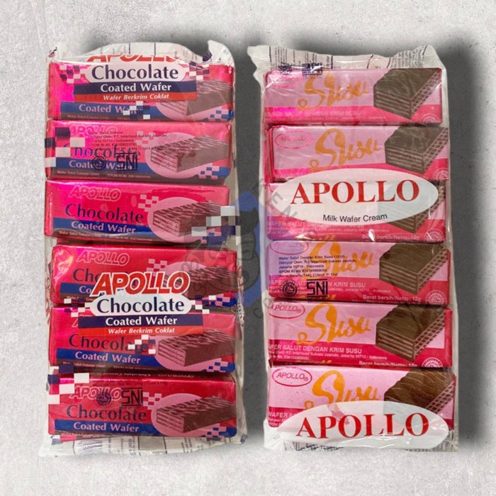 Jual Apollo Wafer 144 Gram/ Wafer Enak dan Murah / Apollo Susu dan ...