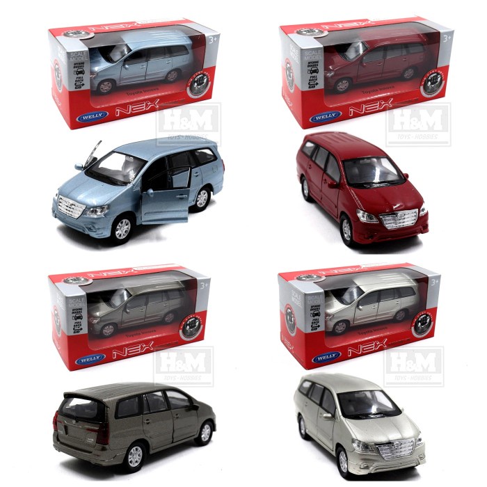 Jual Mainan Mobilan Diecast Welly NEX Toyota Innova | Shopee Indonesia