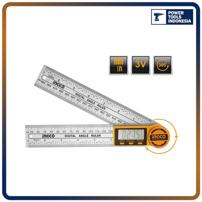 Jual Digital Angle Ruler (40cm) INGCO HDAR20701 Penggaris Sudut Siku ...