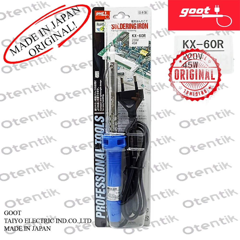 Jual GOOT - SOLDER PENSIL 60 WATT - SOLDERING IRON KX-60R 60W - GOT ...