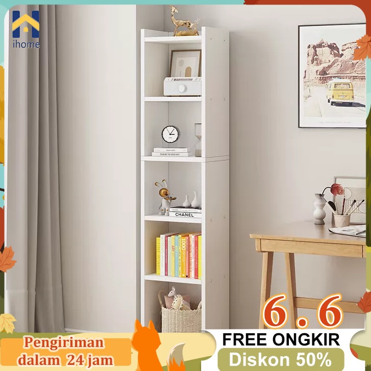 Jual FA54RZ IH Rak Buku Kayu 6 SUSUN Rak Penyimpanan Minimalis Rak ...