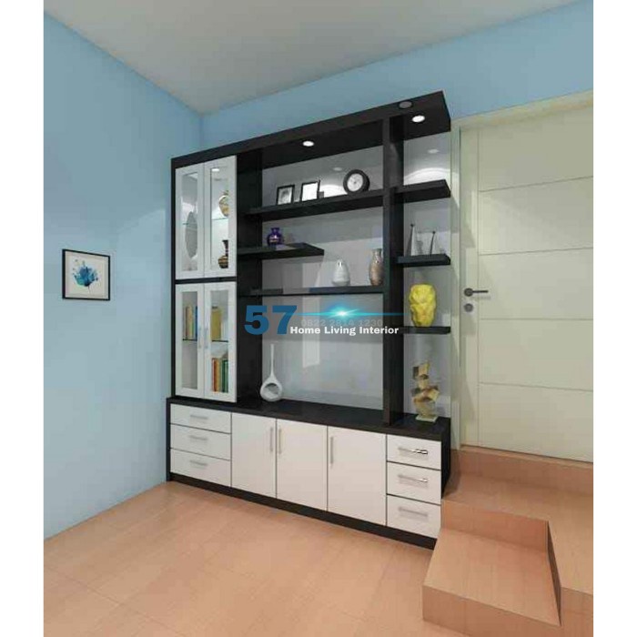 Jual Lemari Partisi - Lemari Hias Ruangan Bahan Multiplek HPL Free ...
