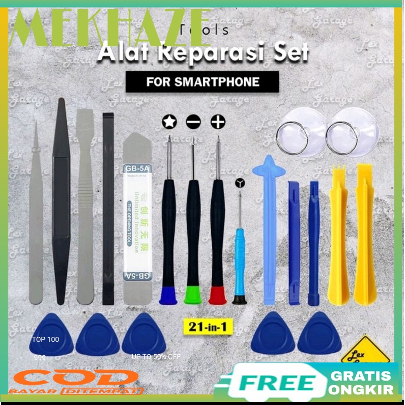 Jual ALAT SERVICE HP OBENG SET REPARASI HP LAPTOP DLL 21 IN 1 LENGKAP 1 ...