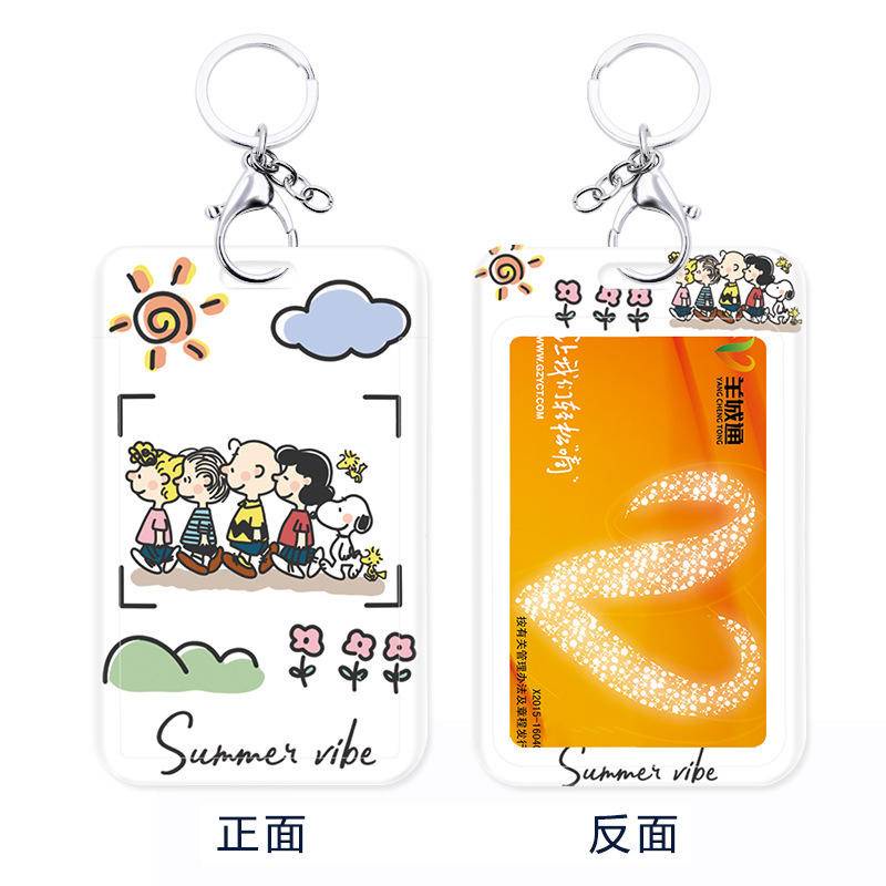 Jual ⭐ MKBK ⭐ Snoopy ID Card Holder Cartoon Card Sleeve Photocard ...