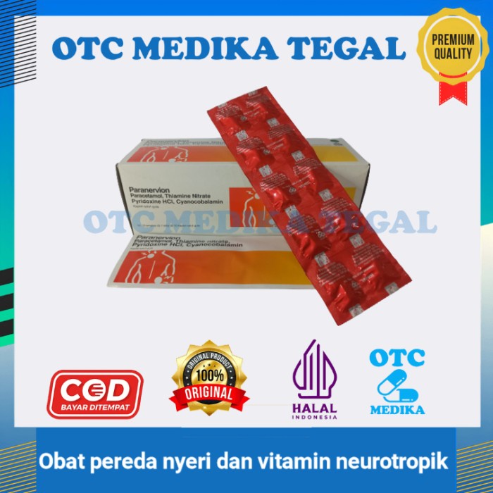 Jual Paranervion 1 Strip 10 Kaplet obat pereda nyeri dan vitamin ...