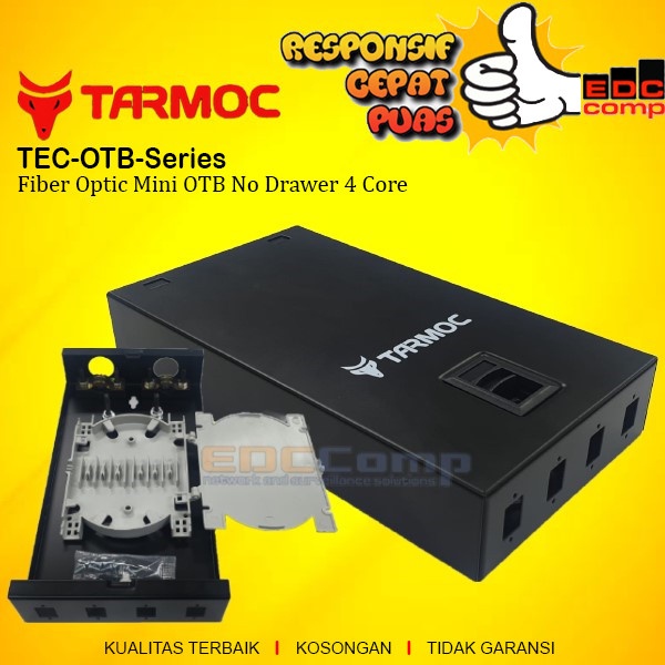 Jual Tarmoc Fiber Optic mini OTB 4 Core SC | Roset FO Besi 4C Kosongan | Shopee Indonesia
