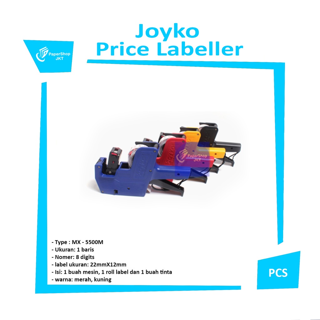 Jual JOYKO - Price Labeller MX-5500M - Label Sticker Harga - Pcs ...