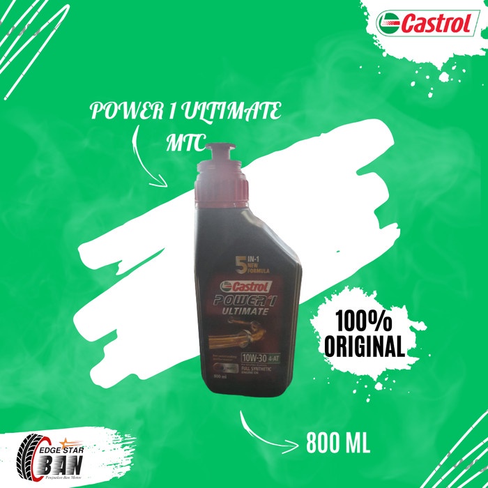 Jual OLI CASTROL POWER 1 ULTIMATE MATIC 10W/40-OLI MOTOR MATIC 800ml ...