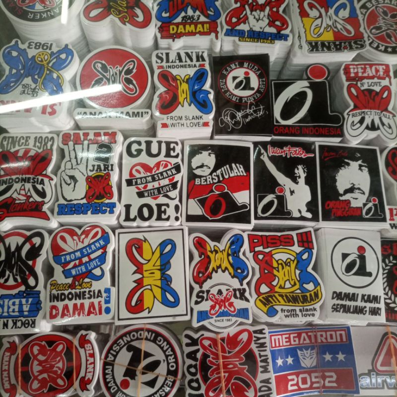 Jual Stiker band indonesia isi 100pcs stiker ( ) | Shopee Indonesia