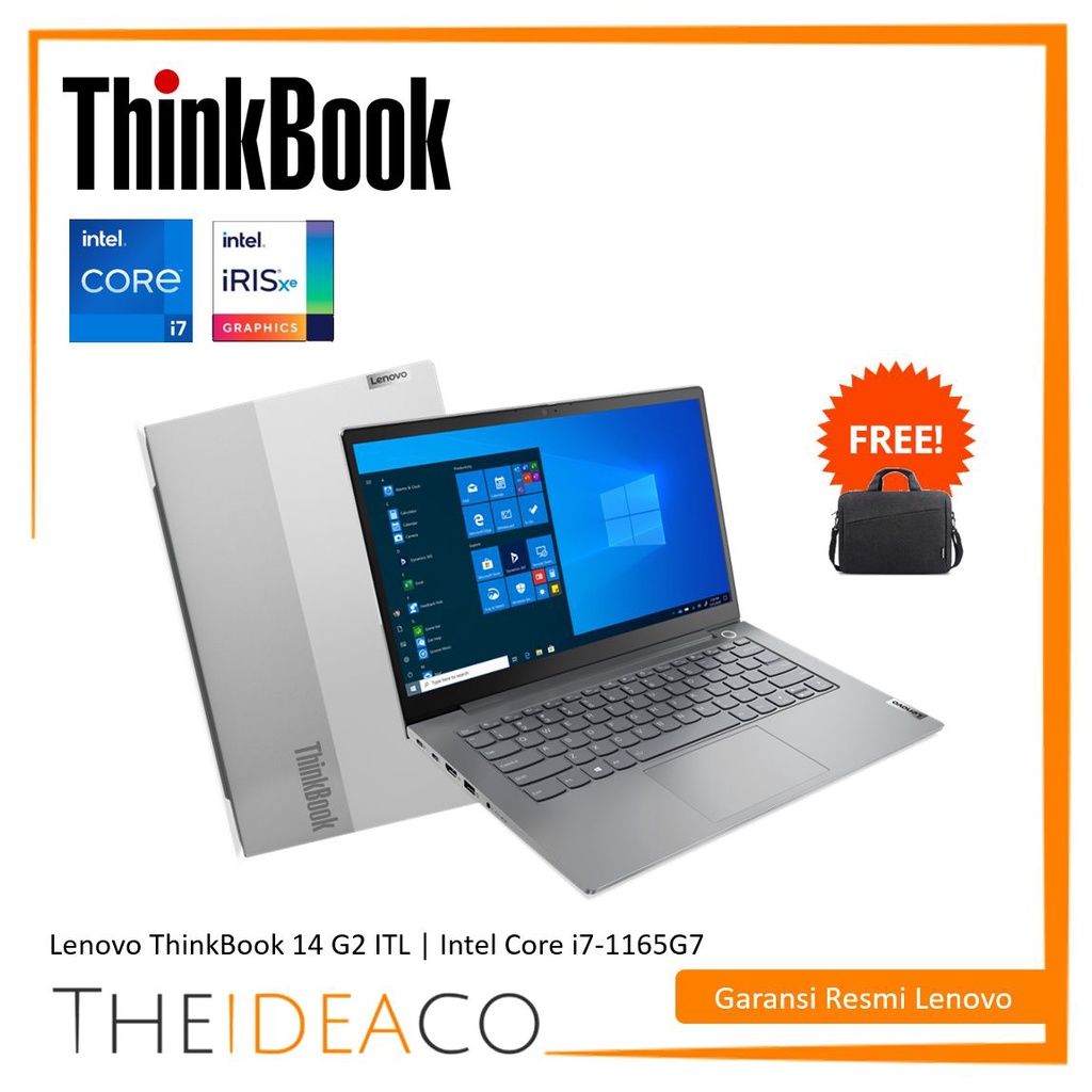 Jual Lenovo ThinkBook 14 Gen 2 ITL C9ID i7-1165G7 8GB 512GB SSD ...