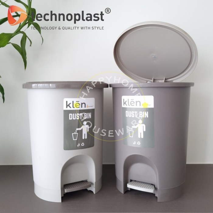 Jual KLEN Round Dustbin Step 13.5L | Tempat Sampah Bulat Injak 13.5L ...