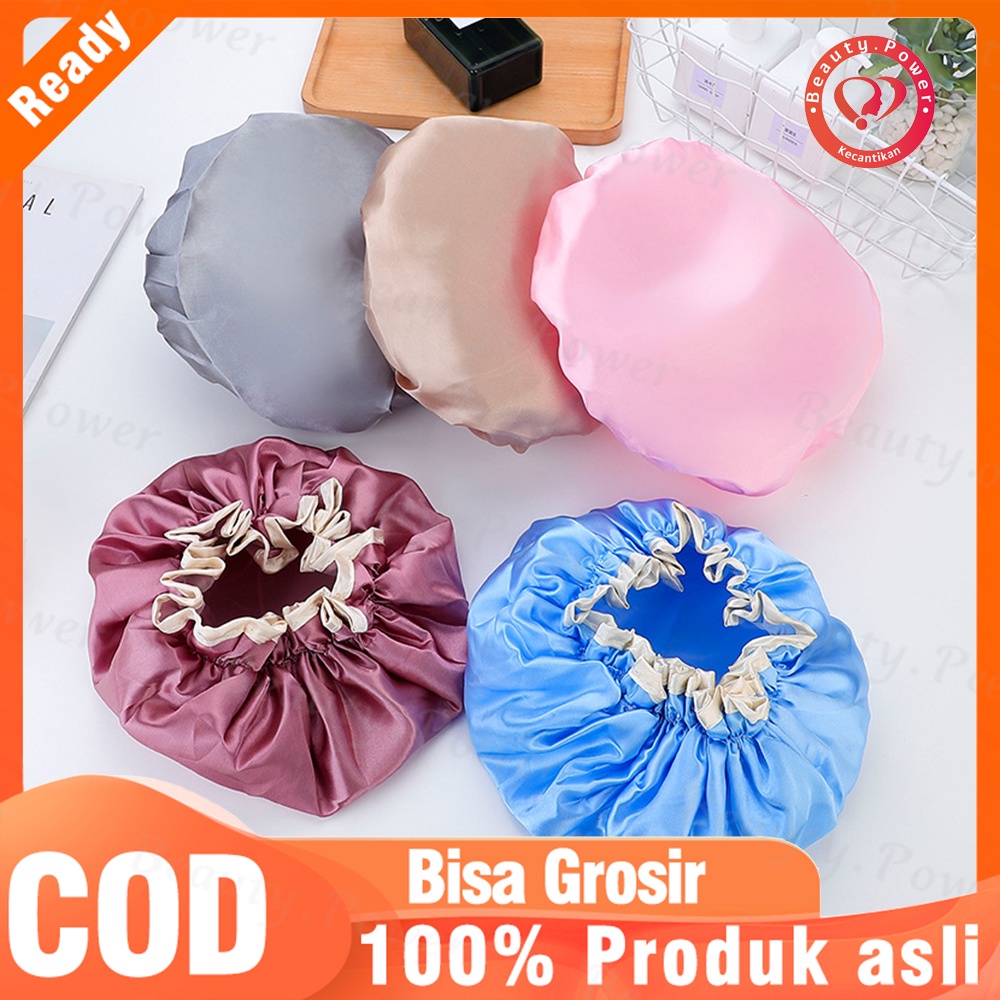 Jual Shower Cap Premium Topi Mandi Waterproof Tebal Anti Air Bahan ...