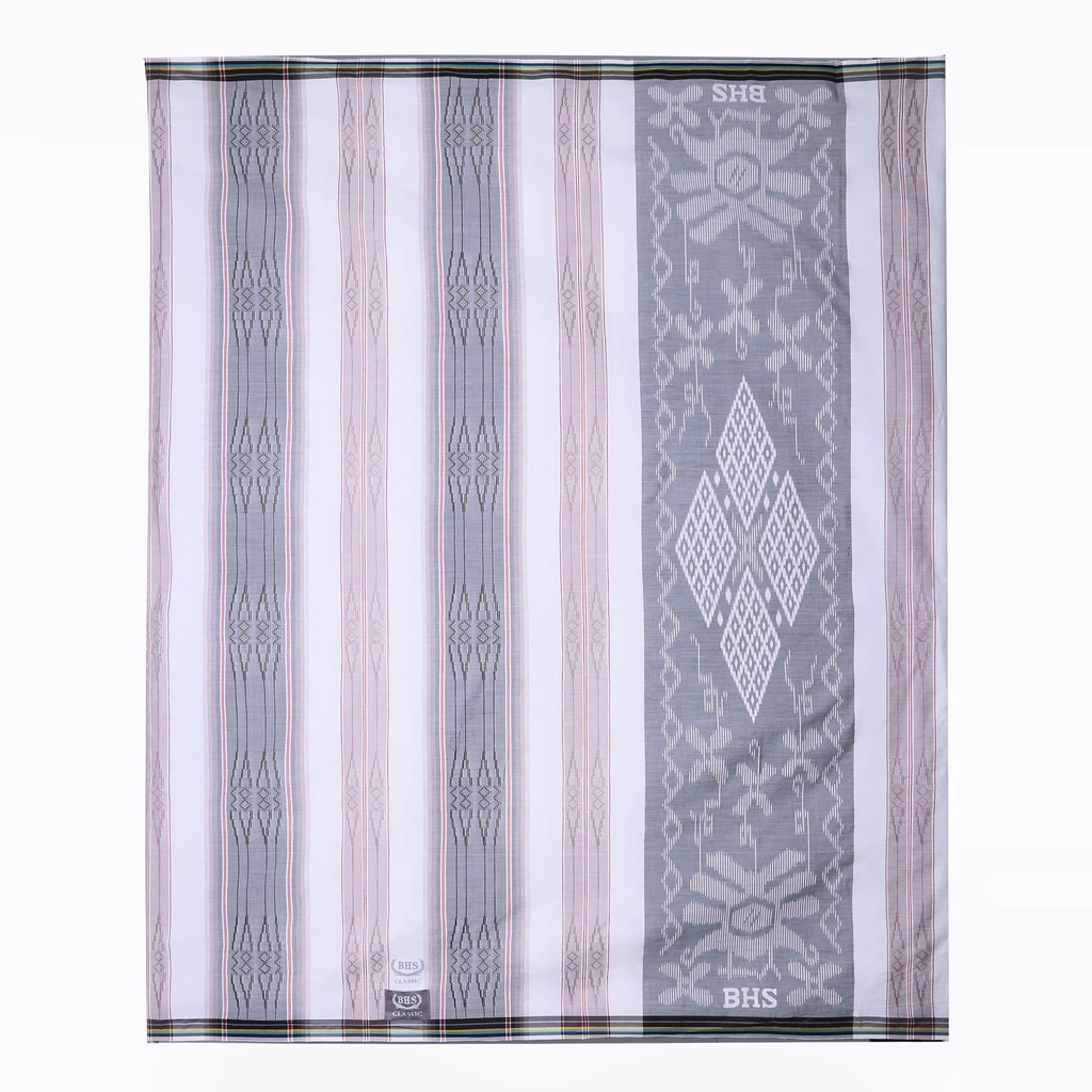 Jual Sarung BHS Classic Silver Motif C44 DKG Putih Abu 04 / BHS COD ...