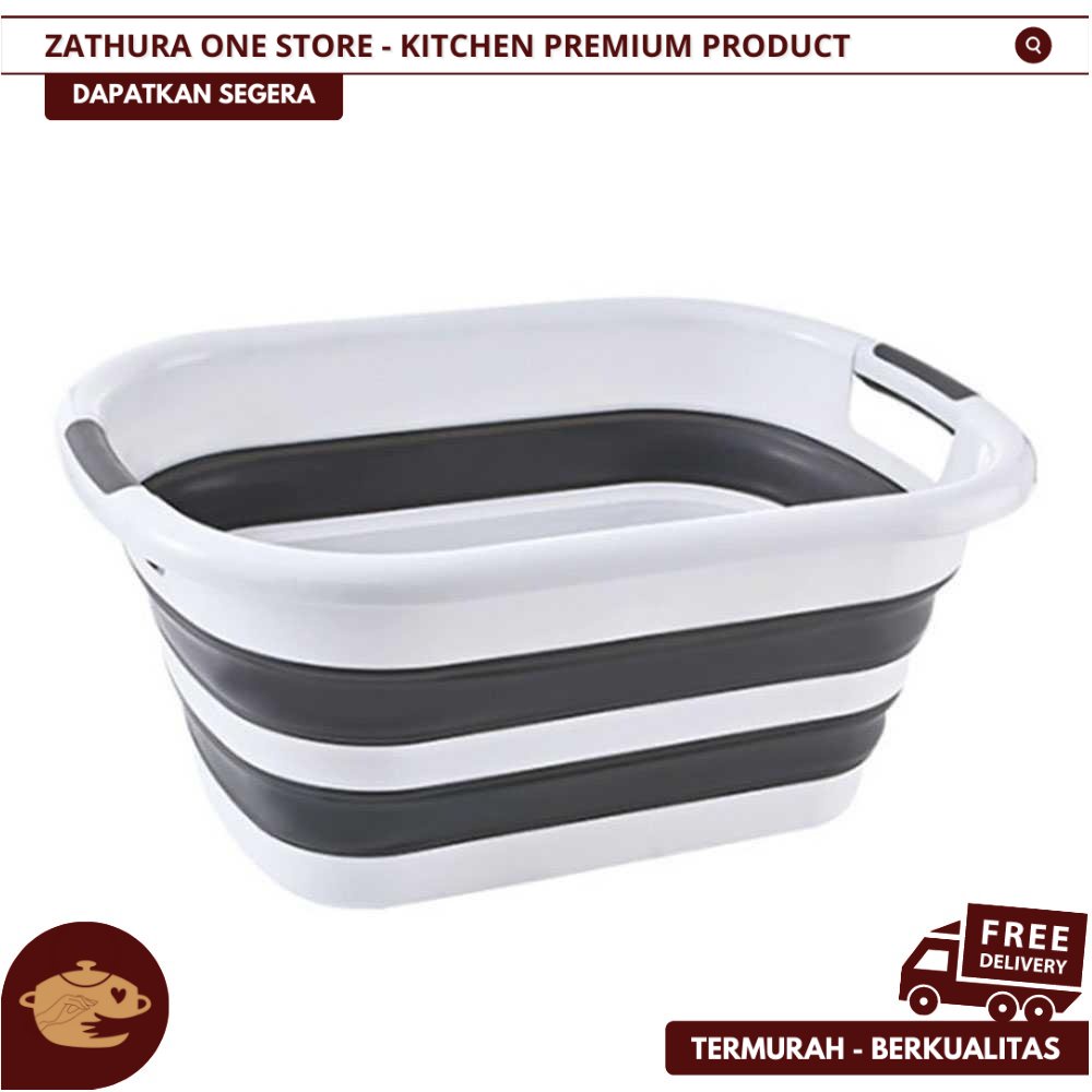 Jual ZO Baskom Ember Besar Lipat Laundry Bucket Collapsible 40L ...