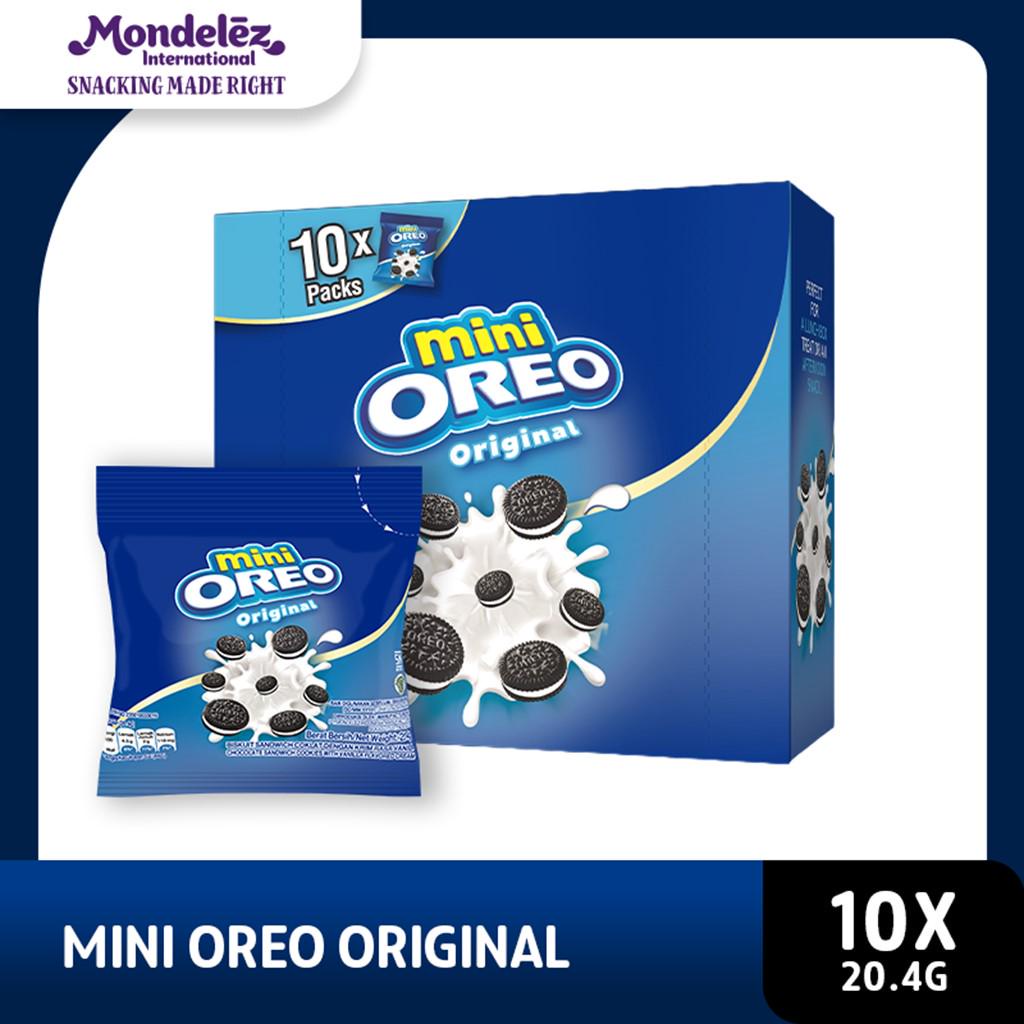 Jual Mini Oreo Biskuit Original Pcs 20.4g Untuk Traveling X 10 | Shopee Indonesia