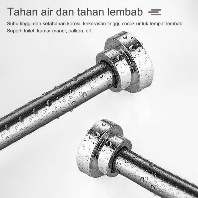 Jual Tiang Jemuran Tempel Dinding Bahan Stainless Steel/ Tiang Gorden ...