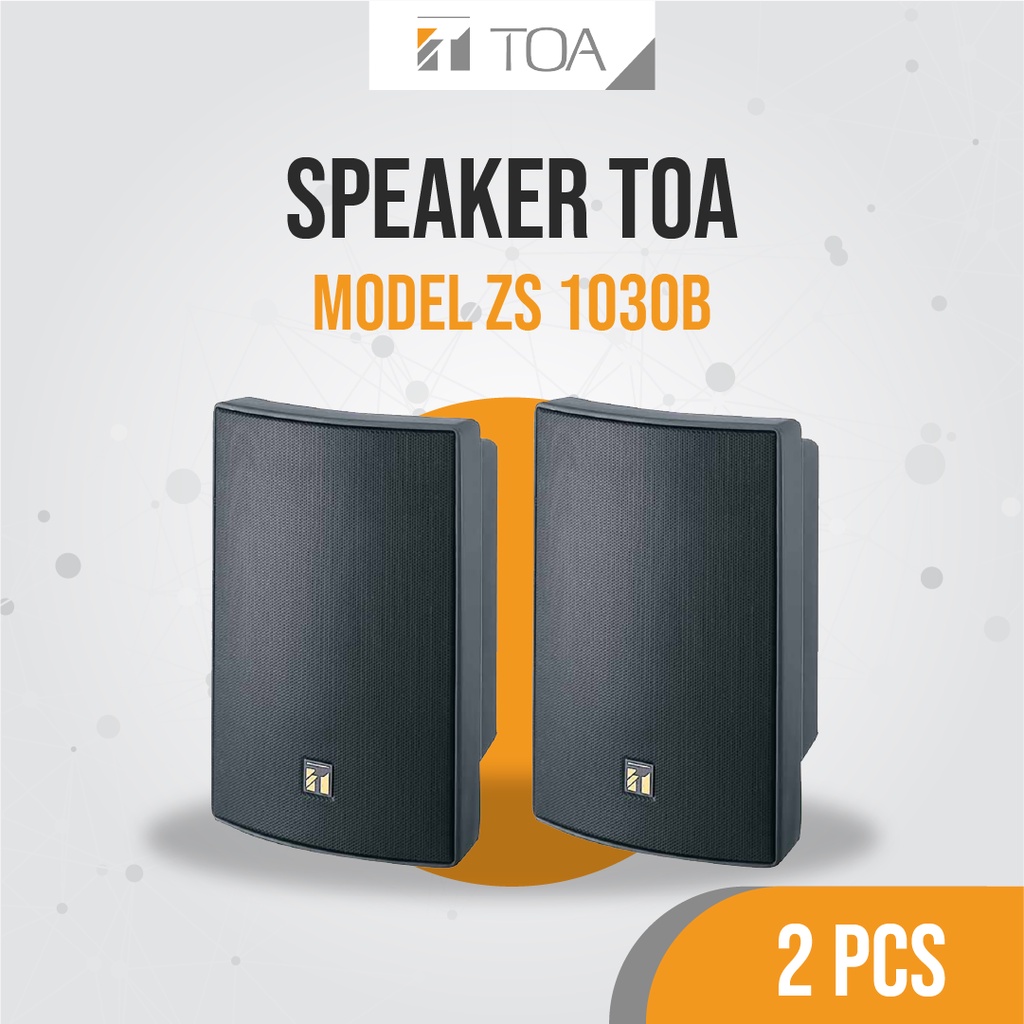 Jual BUNDLING 2 PCS SPEAKER TOA MODEL ZS-1030 BLACK GARANSI RESMI | Shopee Indonesia