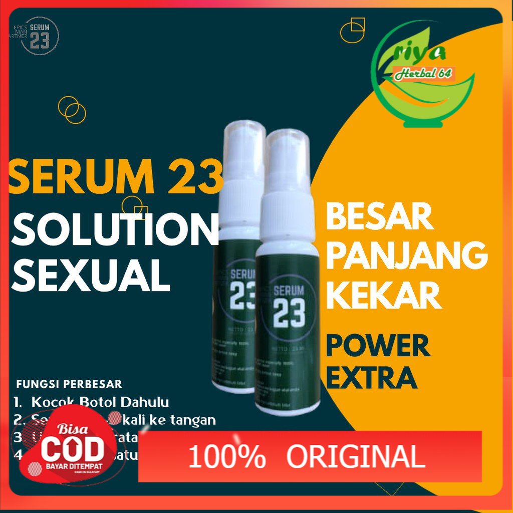 Jual Serum 23 Original Foredi Gel Original Anti Ejakulasi Dini Tahan Lama ( obat kuat oles Pria ...