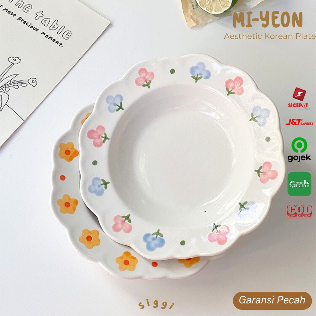 Jual [siggi] MI-YEON Korean Aesthetic Plate / Korean Style Tableware ...