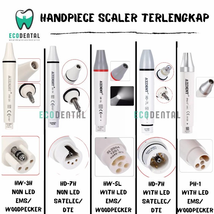 Jual Handpiece Scaler EMS Woodpecker Satelec DTE Scaller Ultrasonic ...