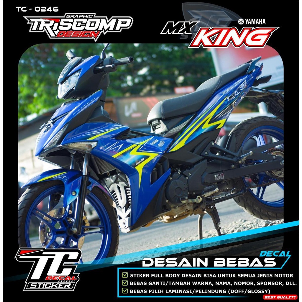 Jual Decal Mx King 150 / Jupiter MX Kingv Full Body Desain Custom Bisa ...
