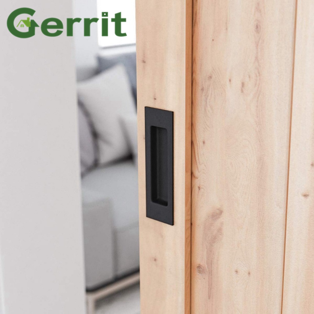 Jual 2 Potong Pegangan Pintu Tersembunyi Aluminium Hitam Digunakan ...