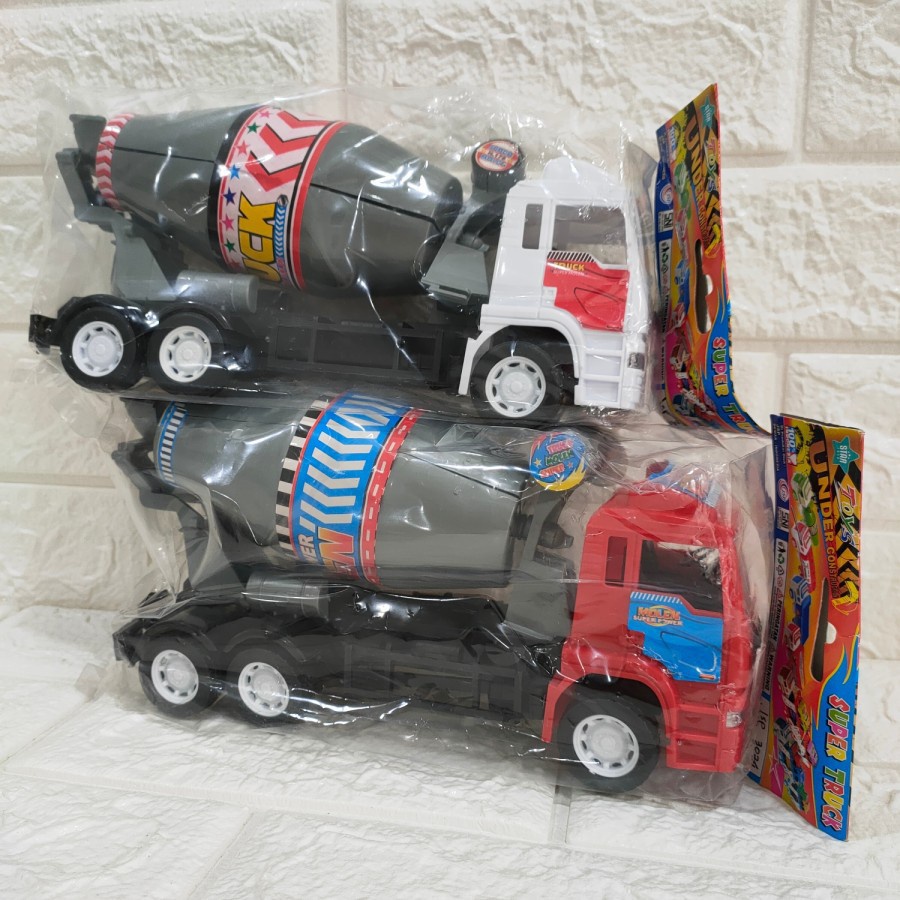 Jual Mainan Truk Molen Truck Molen Pasir Dengan 6 Roda Bisa Jalan Lucu ...