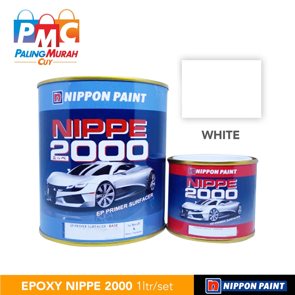 Jual Cat Nippe 2000 1 L Epoxy Primer Surfacer Putih + Hardener | Shopee ...