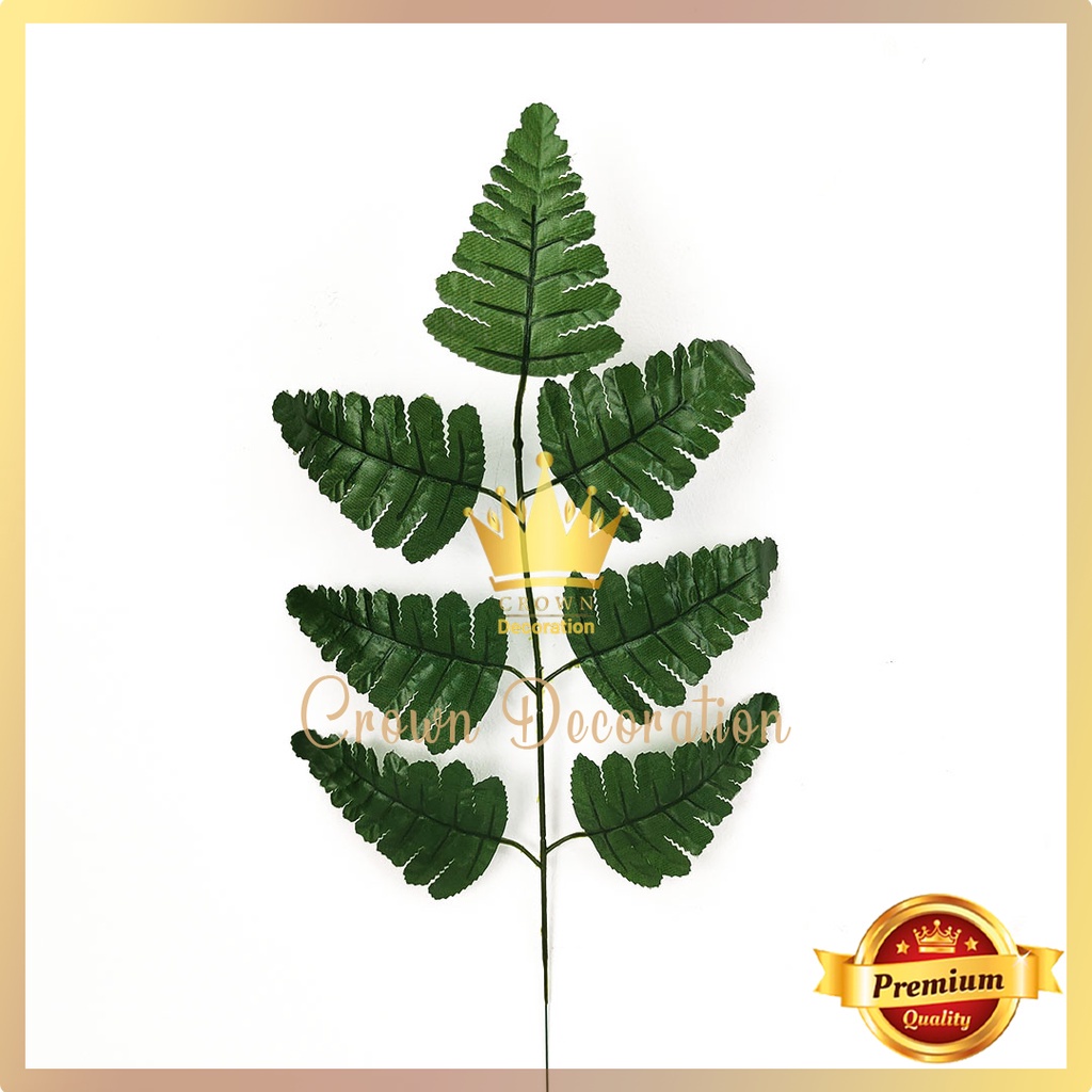 Jual [1 PCS] DAUN PALEM PAKIS PLASTIK PILLOW LEATHER FERN MAWAR DURI ...