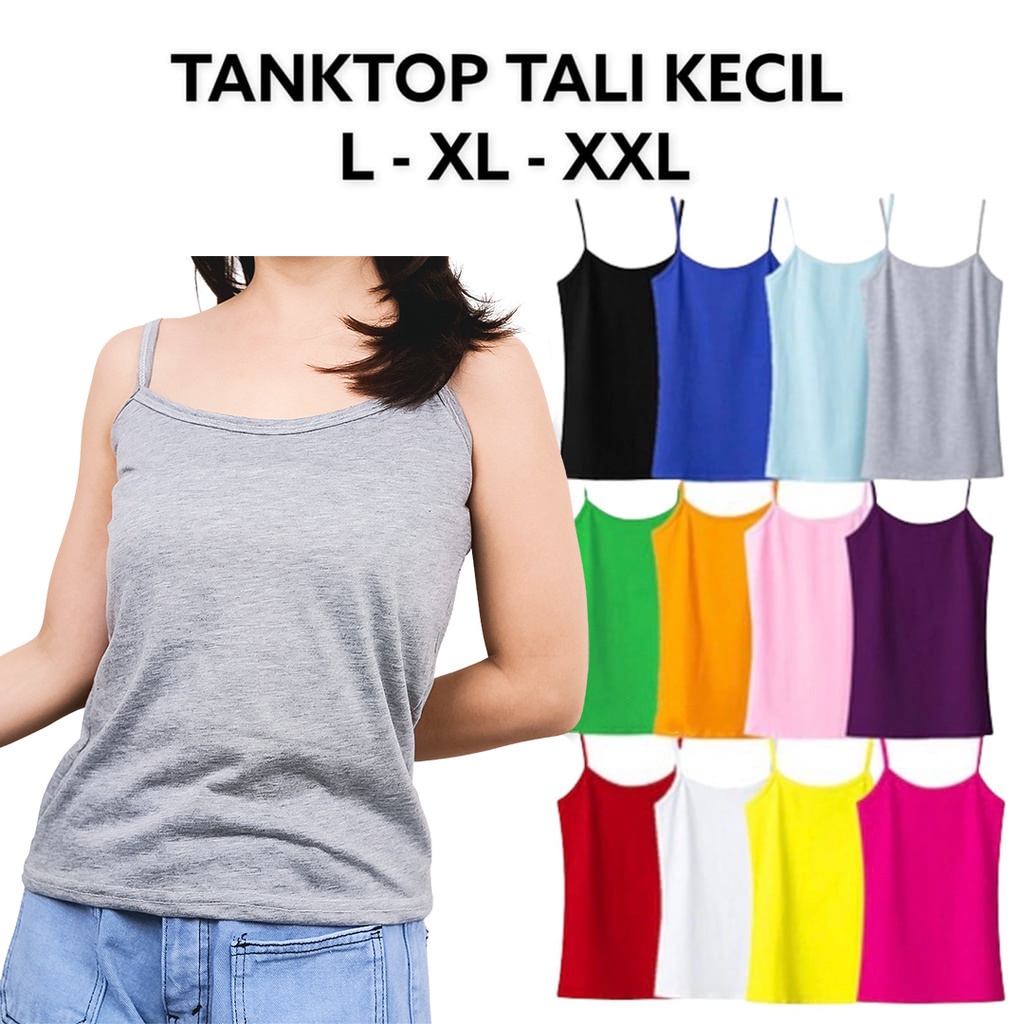 Jual Tanktop Tali Kecil | Tanktop Wanita Korean Style Sexy | Tanktop ...