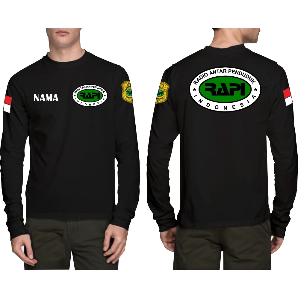 Jual Kaos Semi Formal Motif Sablon Gambar RAPI Radio Anter Penduduk ...