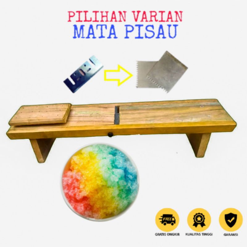 Jual Gosrok Es Batu / Serut Es Batu / Pasah Es Kayu Jati Asli Serut Es ...