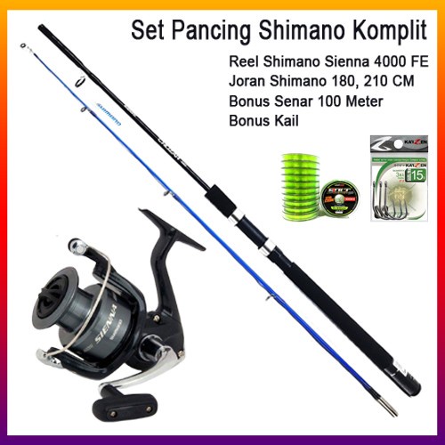Jual ORIGINAL - Promo Set Pancing Shimano Sienna 4000 Joran Shimano ...
