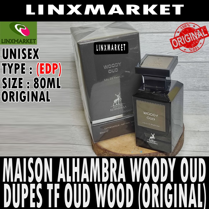 Jual ORIGINAL MAISON ALHAMBRA WOODY OUD EDP UNISEX 80ML (DUPES TF OUD ... Jual ORIGINAL MAISON ALHAMBRA WOODY OUD EDP UNISEX 80ML (DUPES TF OUD ...