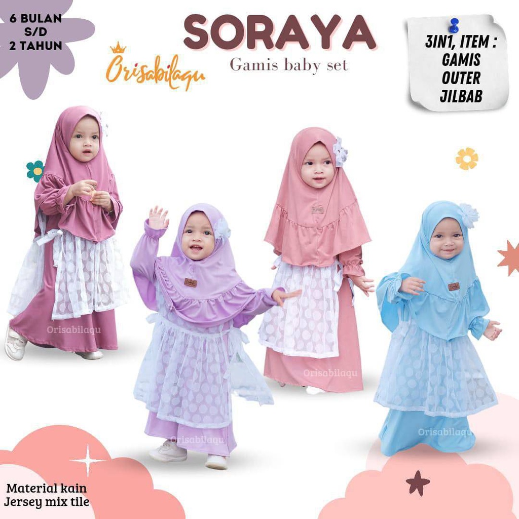 Jual Gamis Soraya Baby Orisabilaqu | Shopee Indonesia