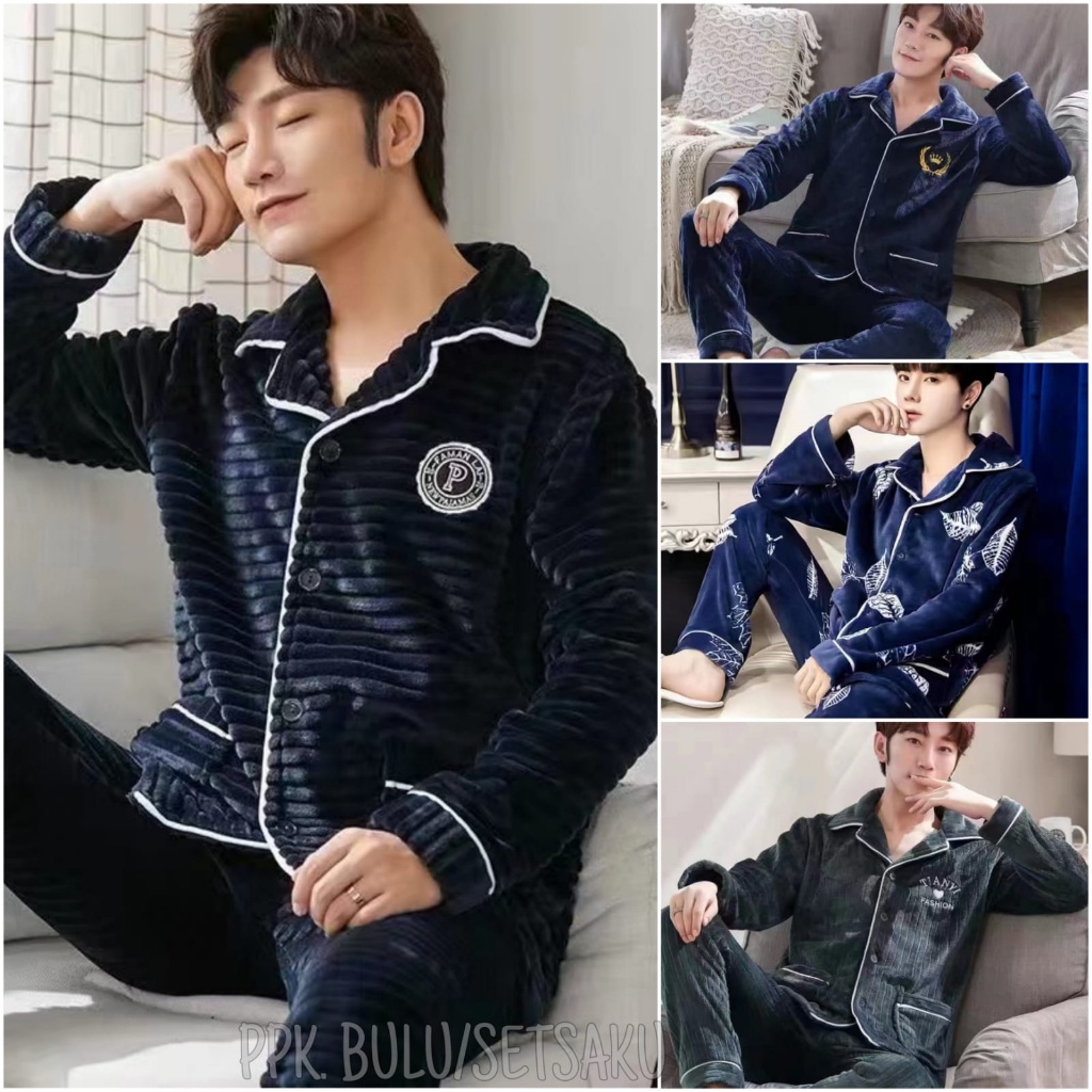 Jual STELAN ONESET PIYAMA PAJAMAS BAJU TIDUR PP BULU BLUDRU FASHION ...