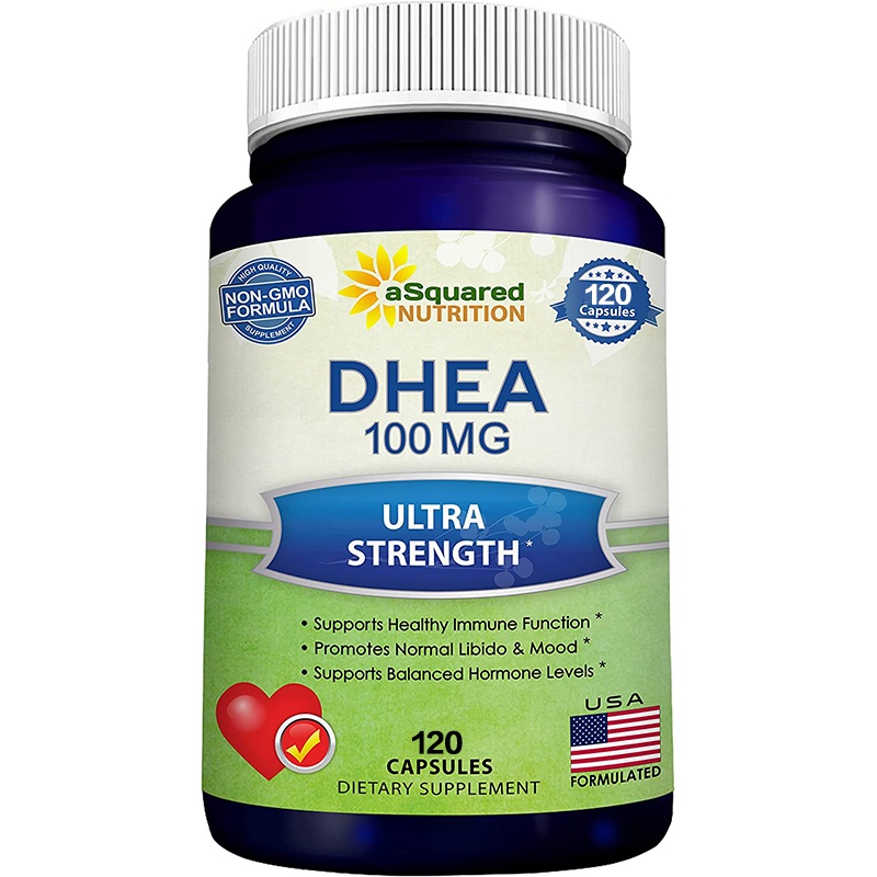 Jual DHEA 100mg, 100% Vegetarian, Kekebalan Tubuh, Suplemen Energi ...