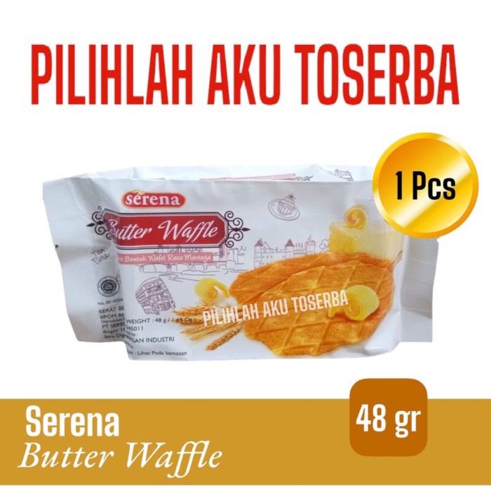 Jual Biskuit Serena BUTTER WAFFLE 48 gr - ( HARGA 1 PCS ) | Shopee ...