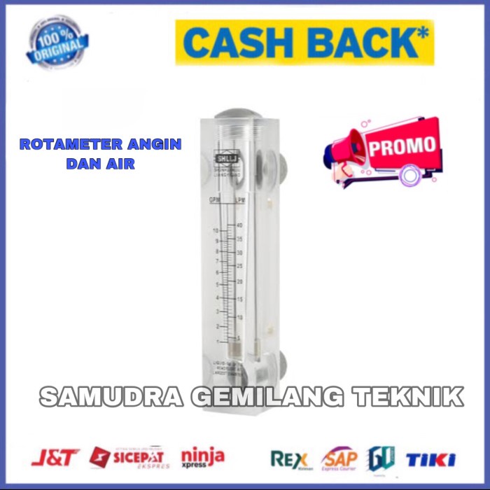 Jual Flowmeter Rotameter Air dan Angin 2Gpm sampai 7Lpm | Shopee Indonesia