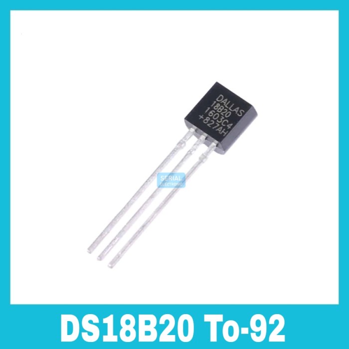 Jual DS18B20 TO-92 Digital Temperature Sensor IC DS18B20 Sensor Suhu ...