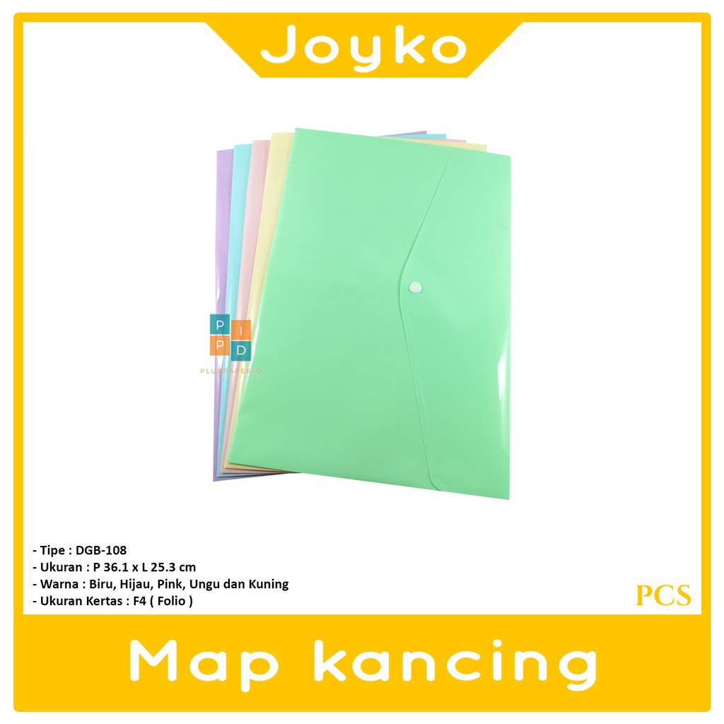 Jual JOYKO - Map Kancing DBG-108 Plastik Pastel Color - Lusin | Shopee ...